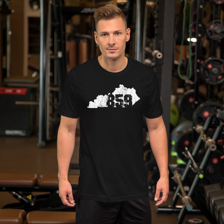 Area Code 859 (Men's) - Bella+Canvas Unisex Tee - Underwood Design